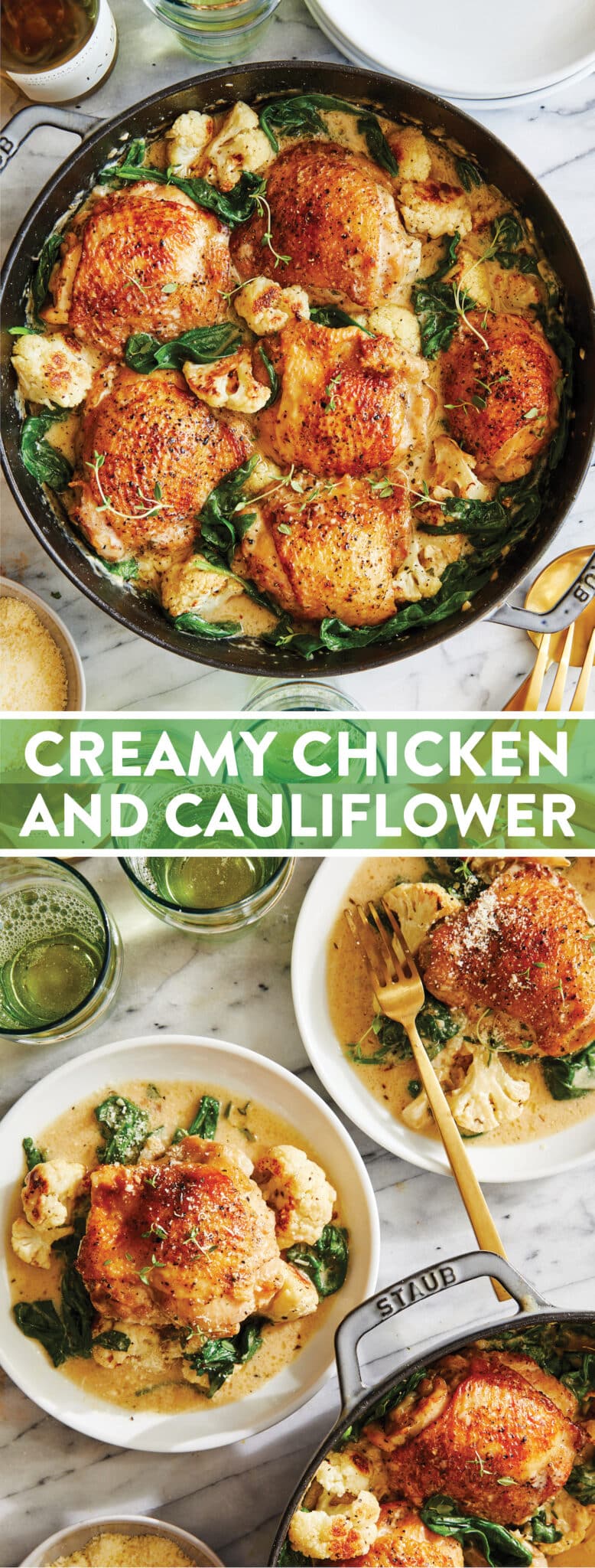 Creamy Chicken and Cauliflower - Damn Delicious
