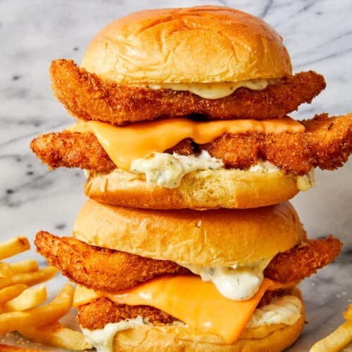 Crispy Fish Sandwiches - Damn Delicious