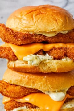 Crispy Fried Fish Sandwich Recipe By Damn Delicious