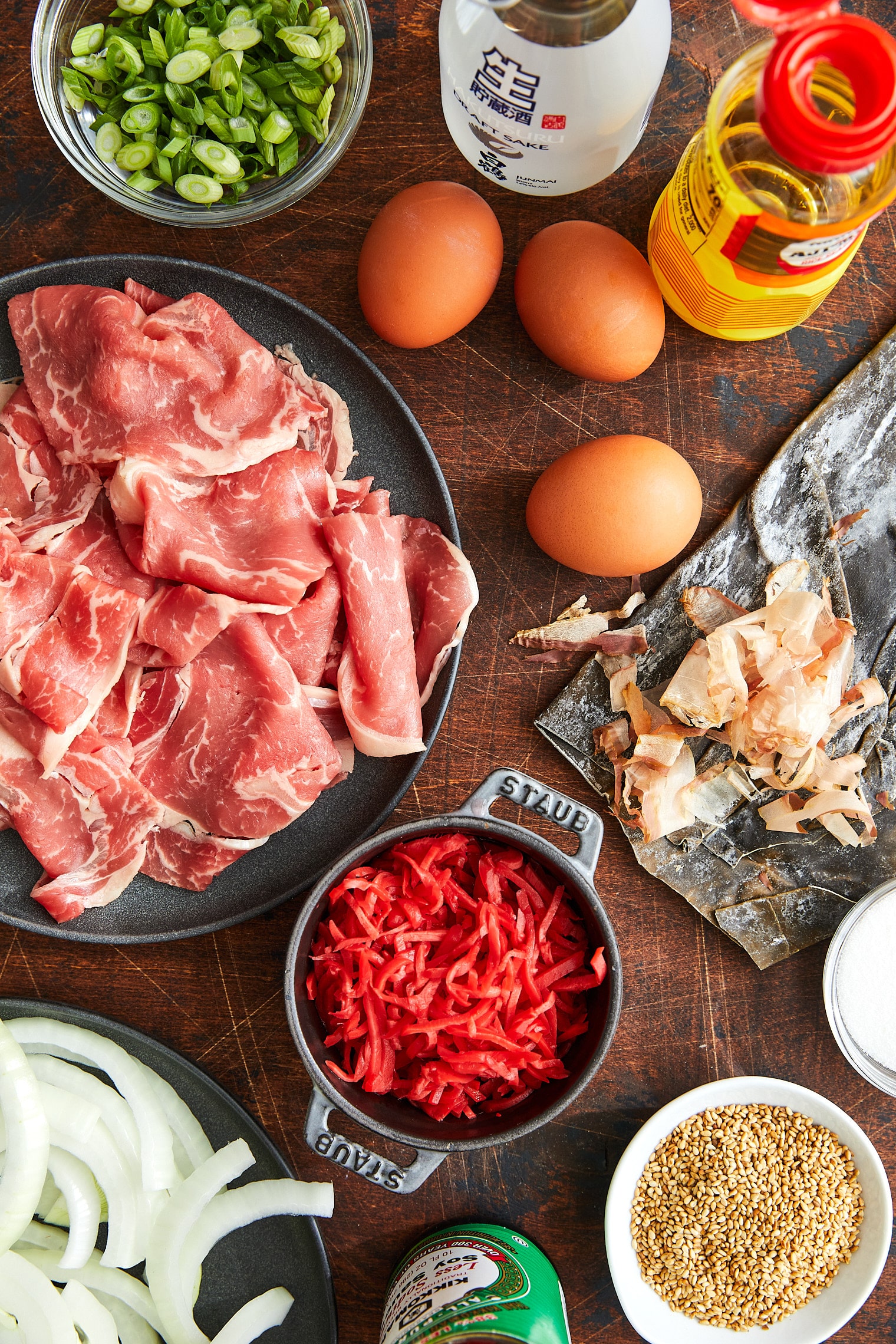 Gyudon (Japanese Beef Rice Bowl) - Damn Delicious