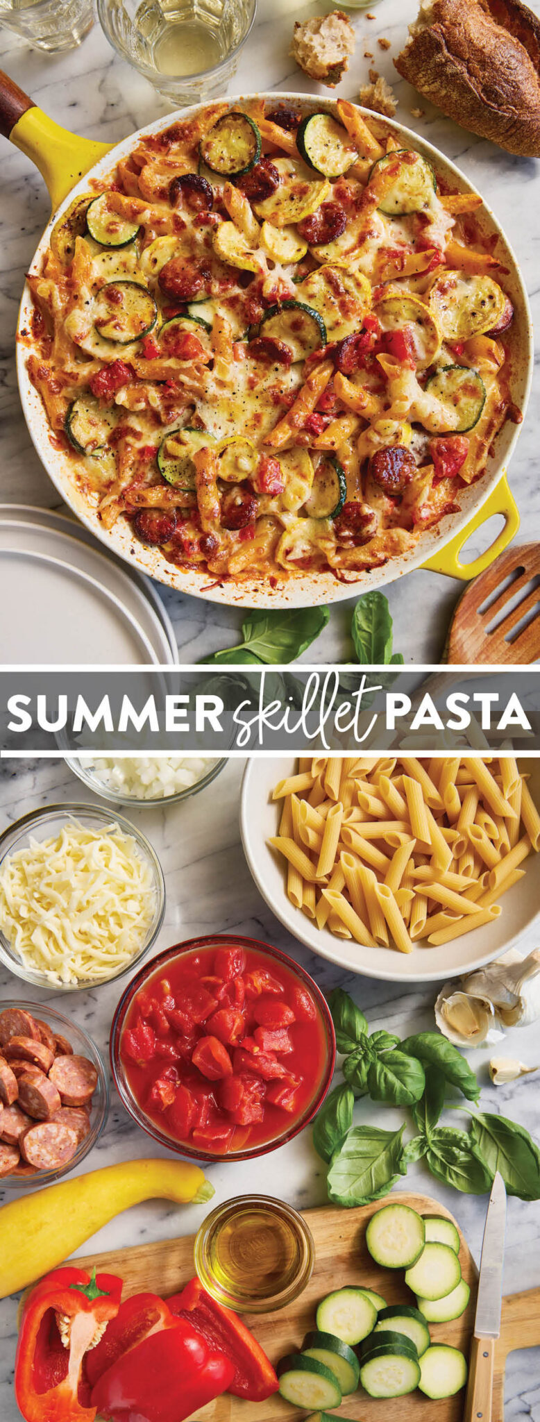 Summer Skillet Pasta - Damn Delicious