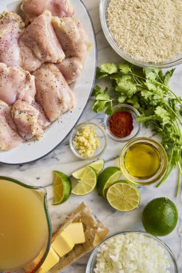 One Pan Cilantro Lime Chicken and Rice - Damn Delicious