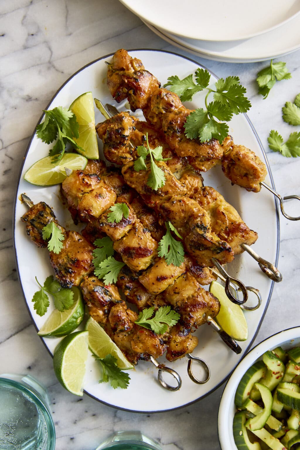 Peanut Chicken Kabobs - Damn Delicious